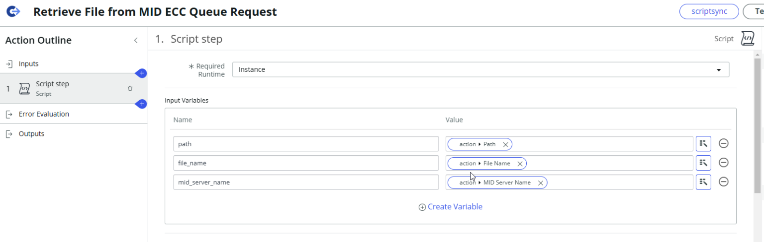 Retrieving Files From The Mid Server With A Servicenow Subflow