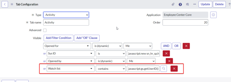 ServiceNow HRSD: Adding the Watch List to the Standard Ticket ...