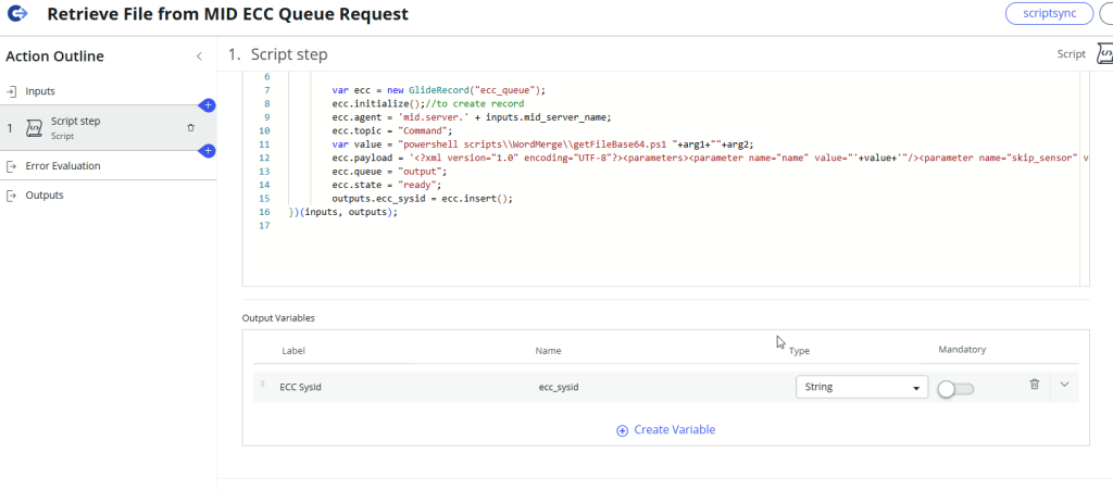 Retrieving Files From The Mid Server With A Servicenow Subflow