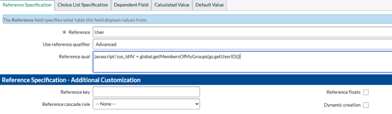 Members of My Groups in ServiceNow Reference Field to the sys_user ...